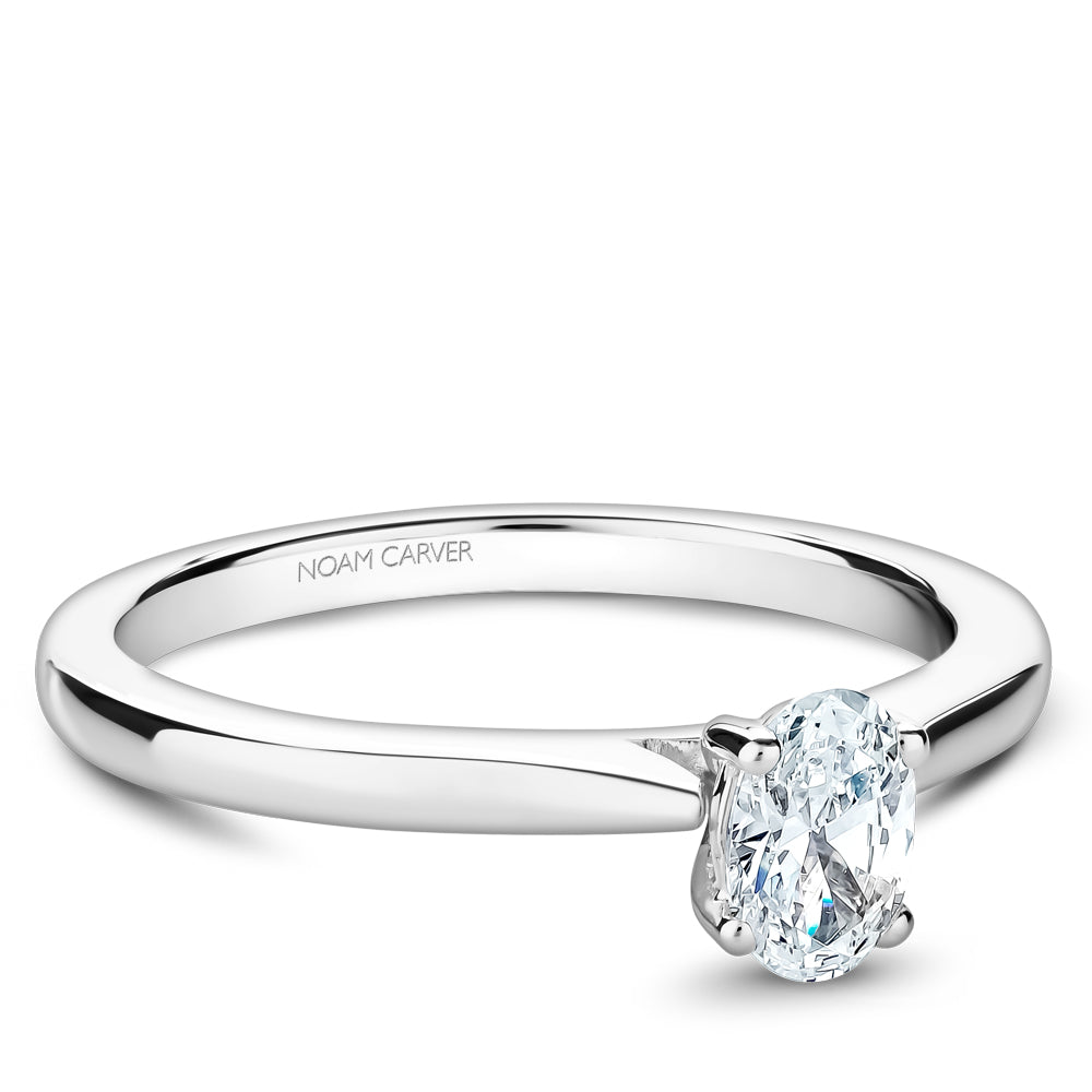 14K White Gold Noam Carver Engagment - S018-03WM-FB33A – LUXENBERG'S ...
